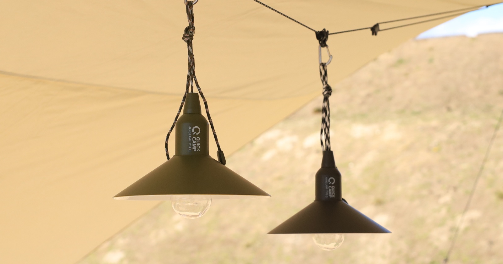 初コラボ！QUICKCAMP×POST GENERAL『ハングランプ TYPEQ 』が新登場！ | キャンプ・アウトドアのTAKIBI（タキビ）