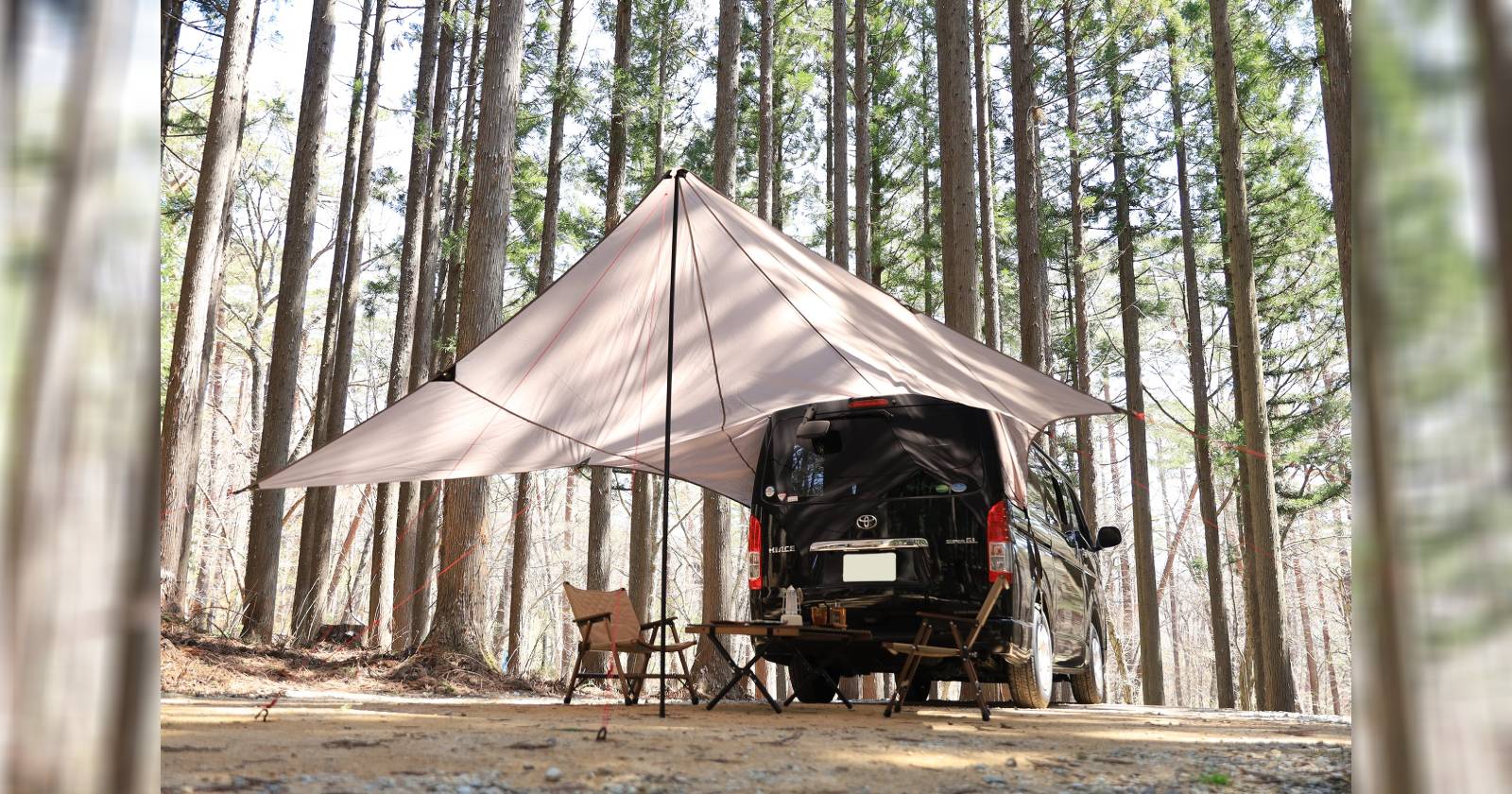 2WAY仕様で人気！クイックキャンプのカーサイドタープに新色登場！ | キャンプ・アウトドアのTAKIBI（タキビ）
