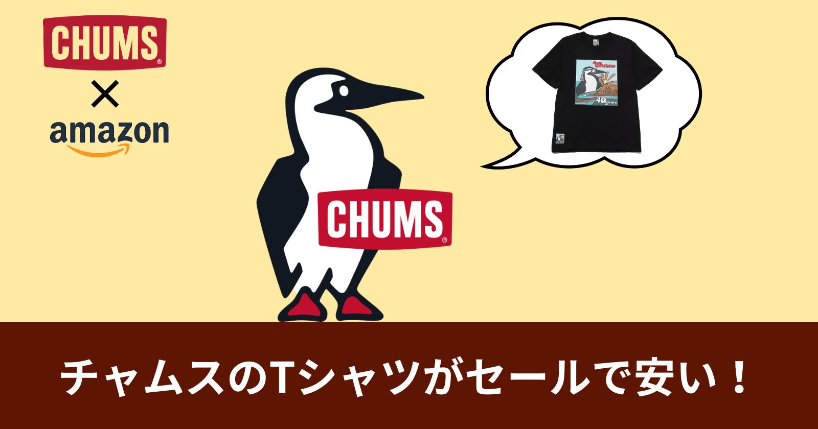 【Amazon】CHUMS(チャムス)のTシャツがセールで安い！| TAKIBI（タキビ） |アウトドアの総合情報サイト